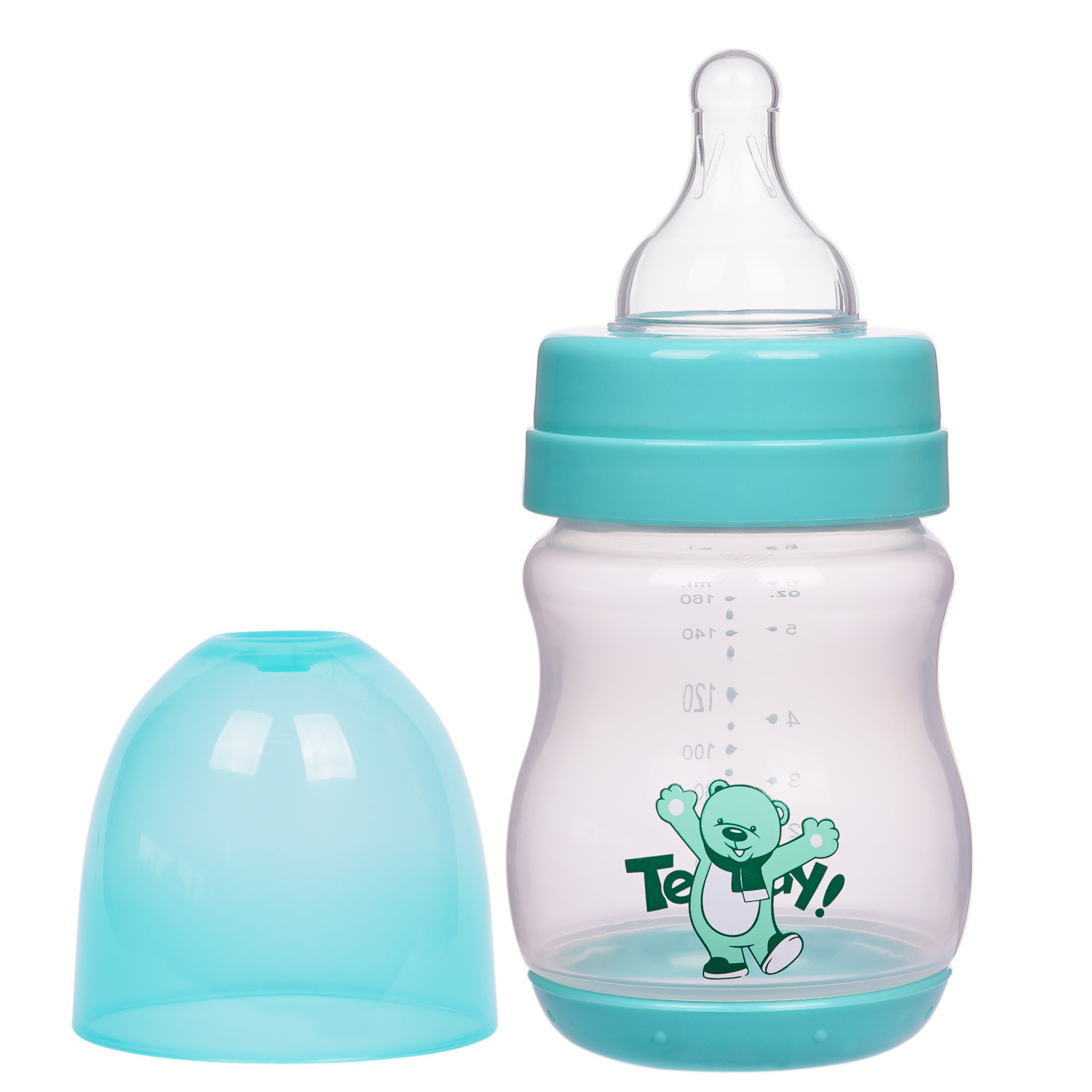 6oz 160ml PP Polypropylene Wide Neck Arc Baby Nipple Bottle